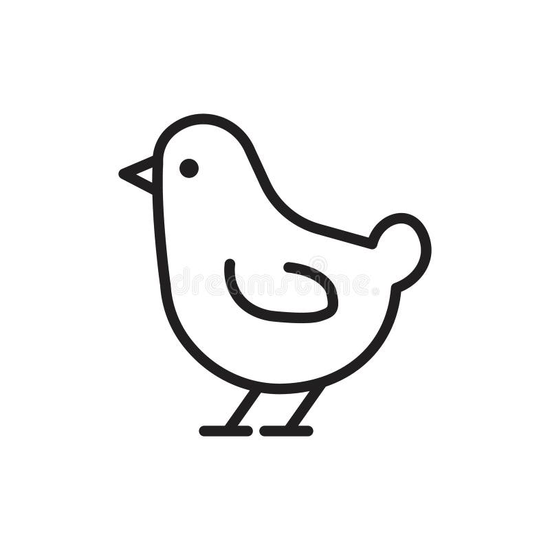 Chick Outline Stock Illustrations – 8,051 Chick Outline Stock ...