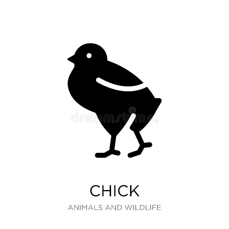 Baby Chicken Icon in Trendy Design Style. Baby Chicken Icon Isolated on ...