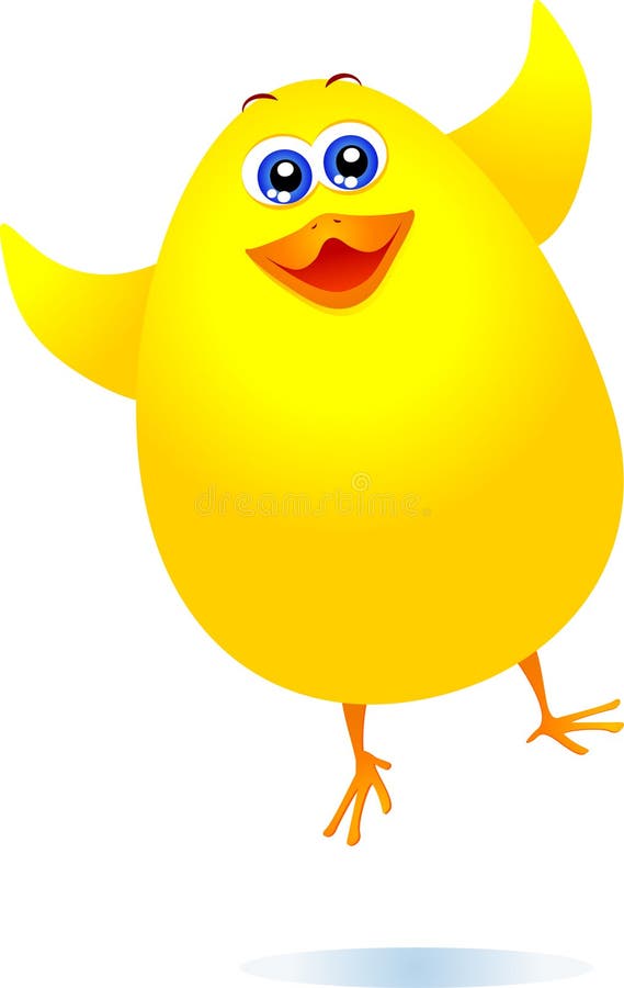 Chick jump! stock illustration. Illustration of active - 18624415