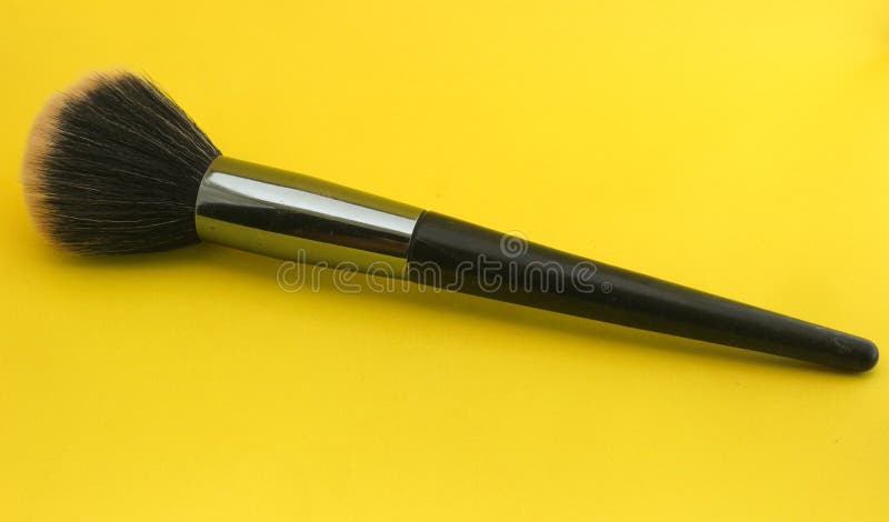 Chick Make Up Brush To Spread the Powder on the Face Stock Image ...