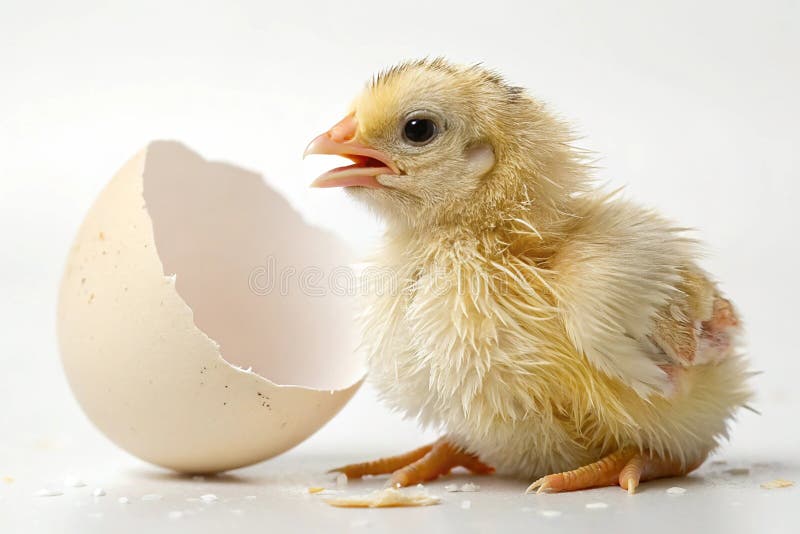 Chick New Born. a Chick Leaving the Shell Stock Image - Image of avian ...