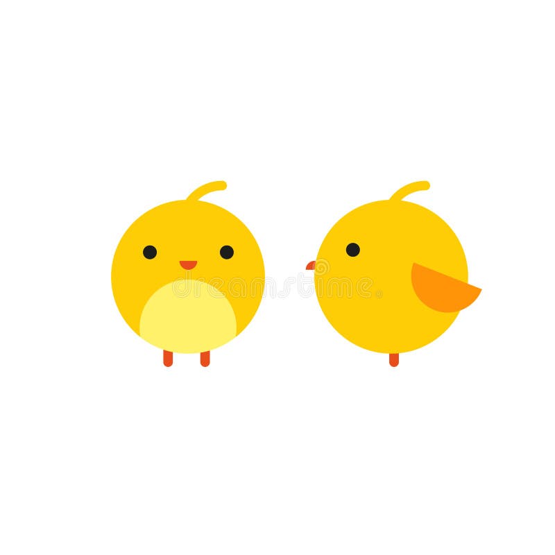 Chick Vector Character Design Stock Illustration - Illustration of ...