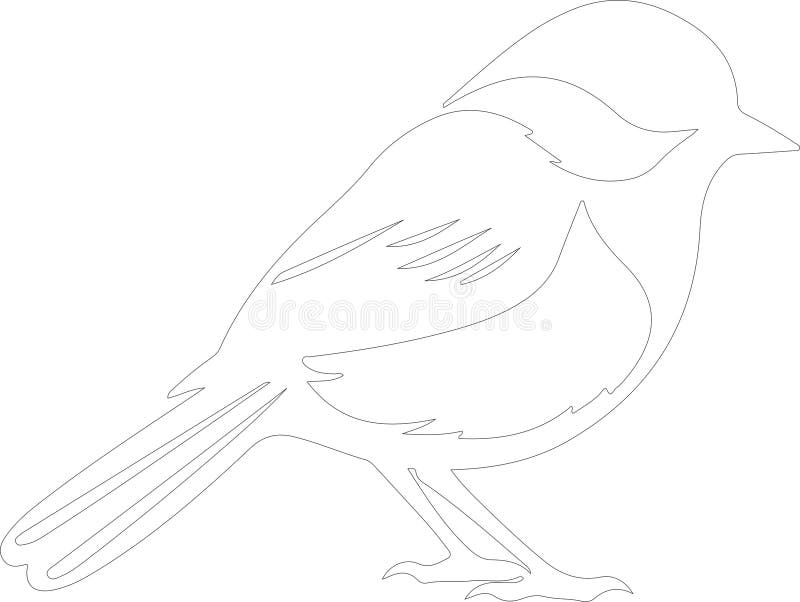 Chickadee Silhouette Stock Illustrations – 219 Chickadee Silhouette ...