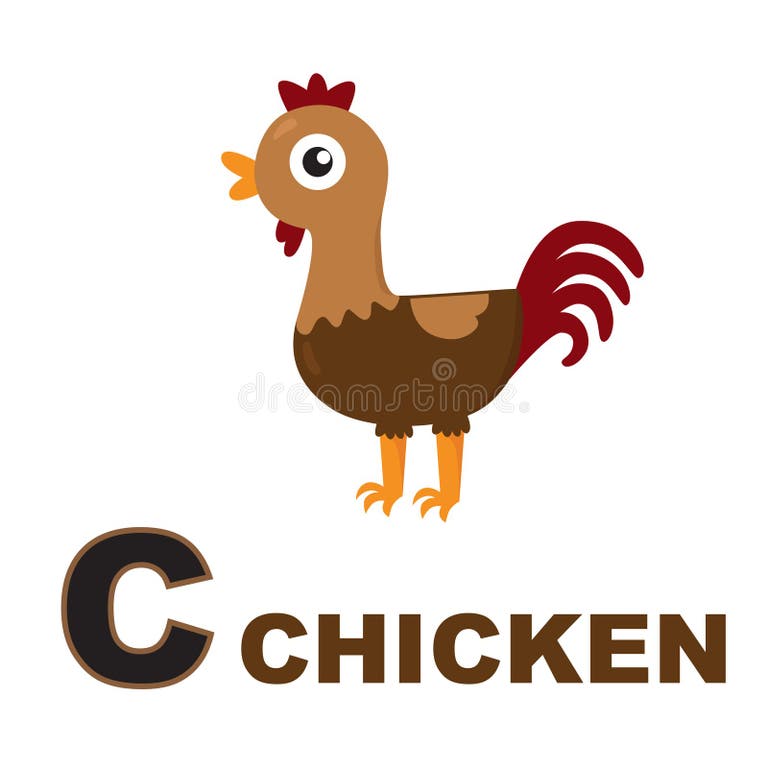 Animal Alphabet C Chicken Stock Illustrations – 44 Animal Alphabet C ...