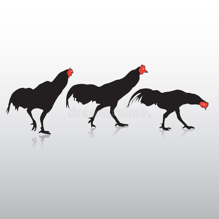 Chicken action stock vector. Illustration of rooster - 57783648