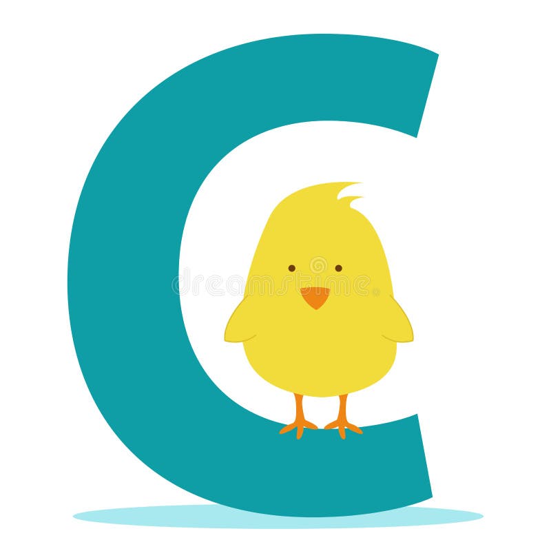 Animal Alphabet C For Chicken Stock Vector - Illustration of bird ...