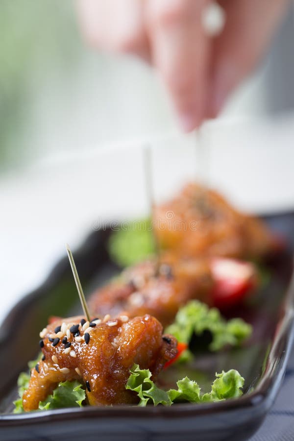 Chicken appetizer stock photo. Image of fresh, meal, appetizer - 40766892