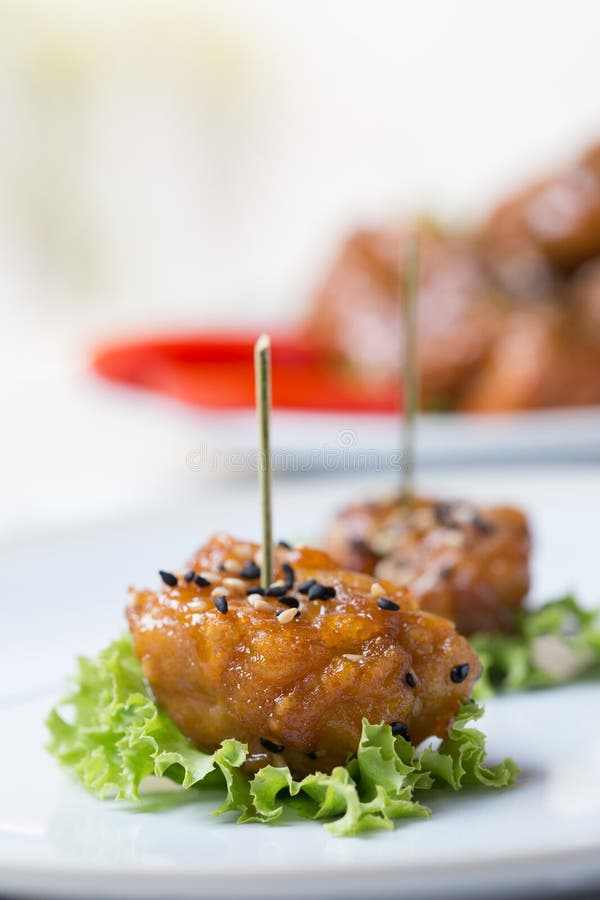 Chicken appetizer stock image. Image of food, fresh, closeup - 40767005