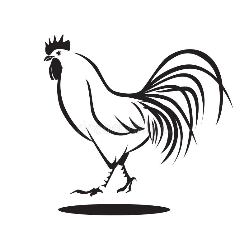 Chicken art stock vector. Illustration of abstract, line - 79110564