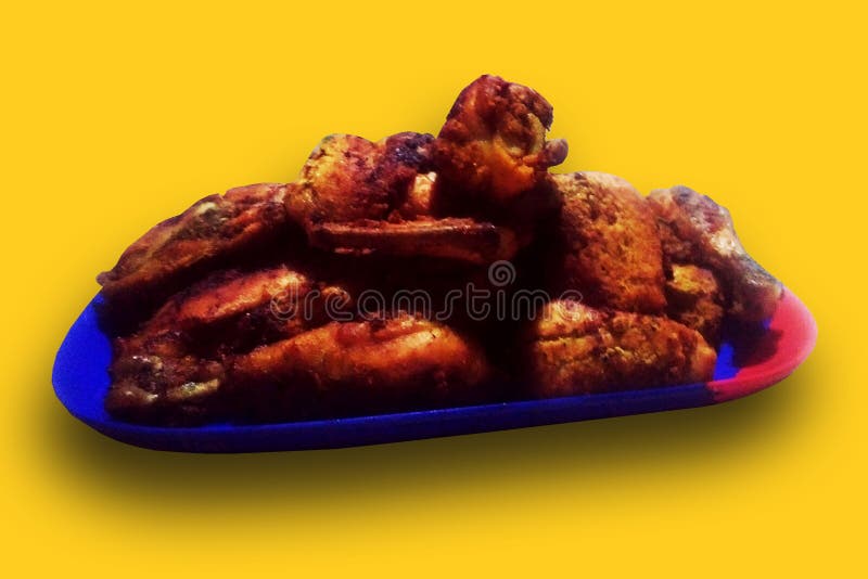 Chicken Barbeque on the Plate Stock Photo - Image of barbecue, meal ...