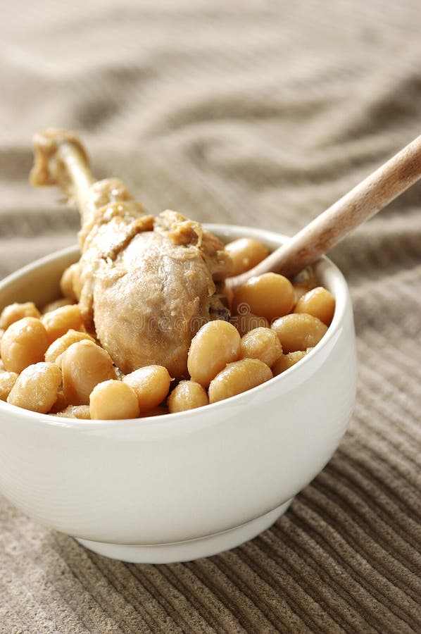 Chicken with beans stock photo. Image of bean, meat, winter - 23702772