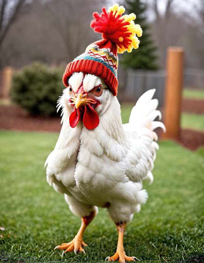 Rural Runway Revelry: a Clucked-up Catwalk Stock Illustration ...