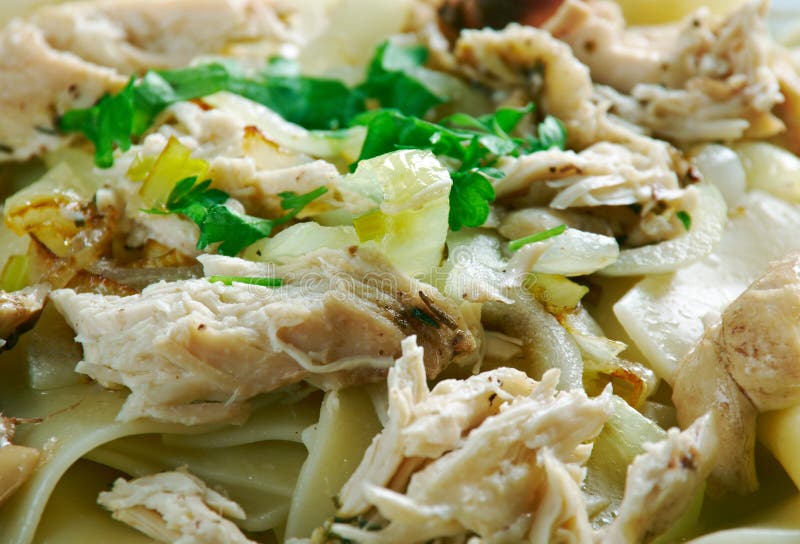 Chicken Beshbarmak stock image. Image of beshbarmak, beef - 70312213