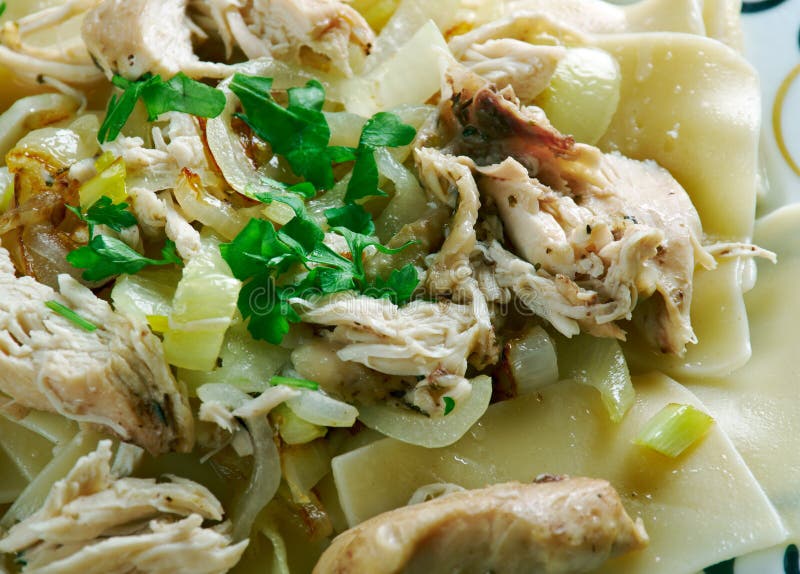 Chicken Beshbarmak stock photo. Image of sauce, central - 71330454