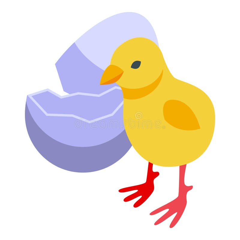 Chicken Bird Icon Isometric Vector. Chick Egg Stock Vector ...