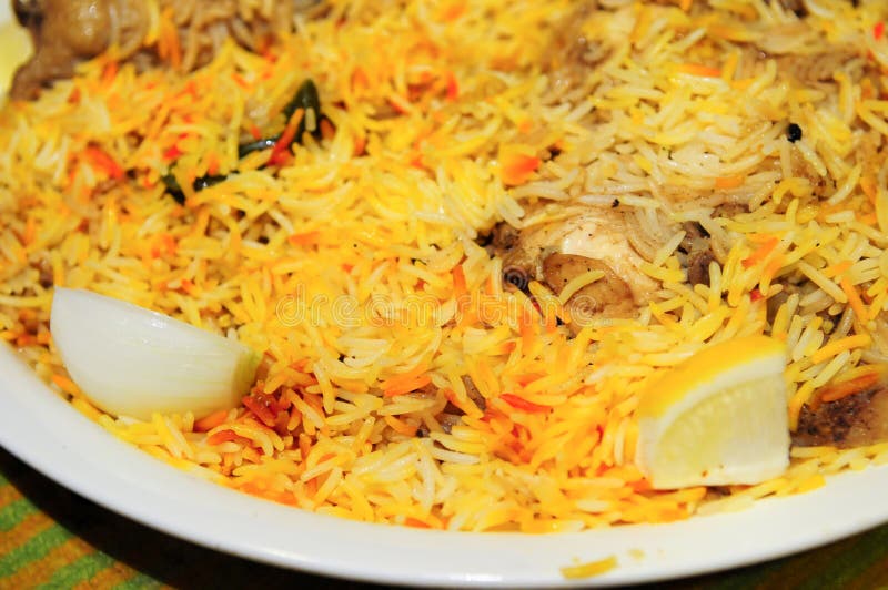 Chicken Biryani stock image. Image of grains, east, meal - 13641451