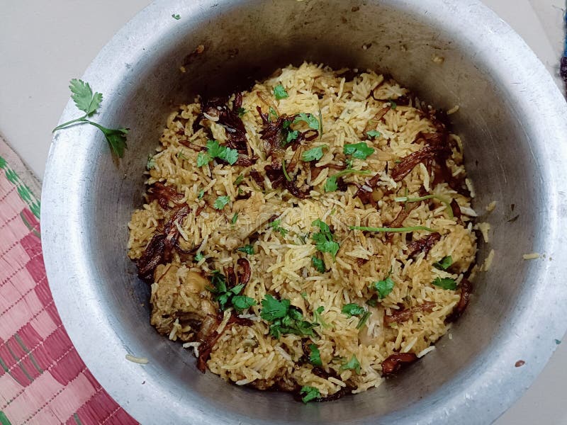 Chicken Biryani Looking Delicious Biryani Lover Stock Photo - Image of ...