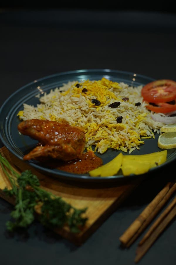 Chicken Rice Biryani stock photo. Image of chicken, biryani - 220817206