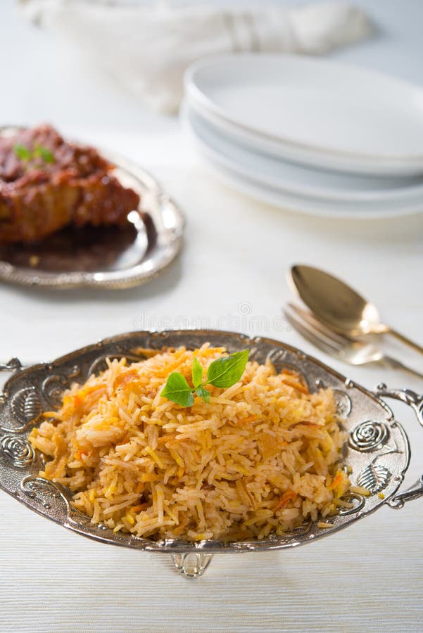 Chicken Biryani rice stock photo. Image of fried, meaty - 44142320