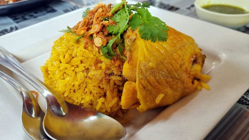 Chicken Biryani Thai Muslim Food Stock Photo - Image of islam, healthy ...