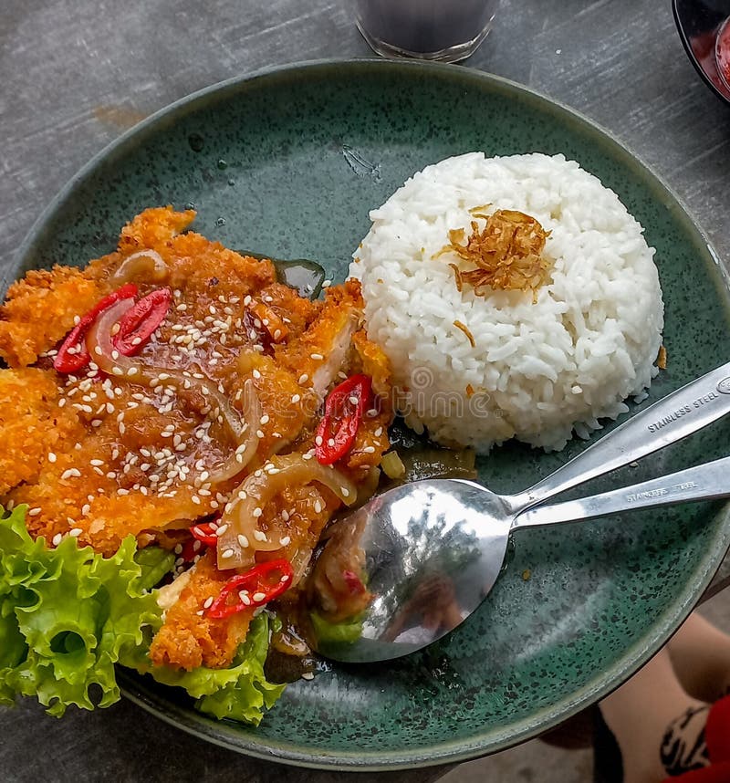 Chicken Black Pepper Food Cafe Stock Photo - Image of fish, vegetable ...