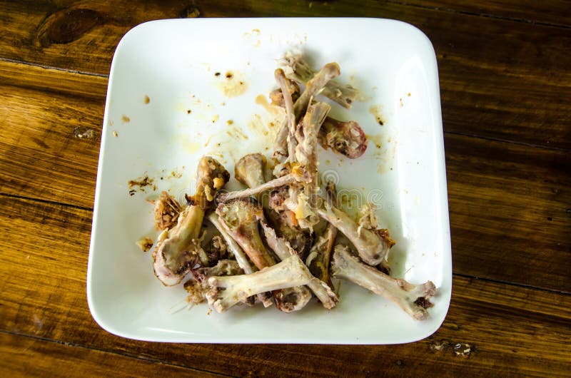 Chicken bone stock image. Image of restaurant, white - 45460717