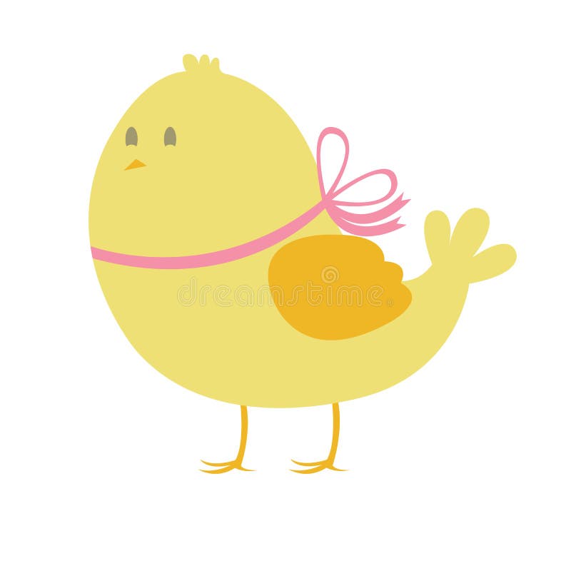 Chicken with bow stock vector. Illustration of comic - 57223050