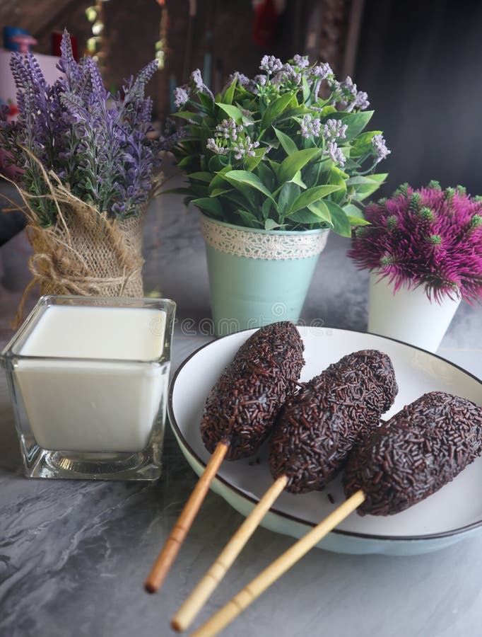 Chicken Bread 4 and Milk so Good and Tasty Stock Image - Image of tasty ...