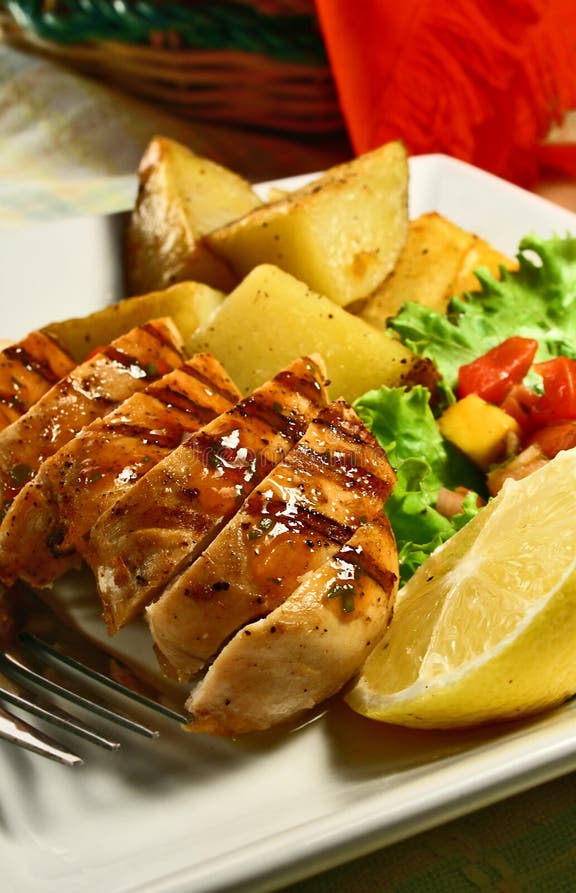 Chicken Breast stock photo. Image of vegetables, mango - 2521008