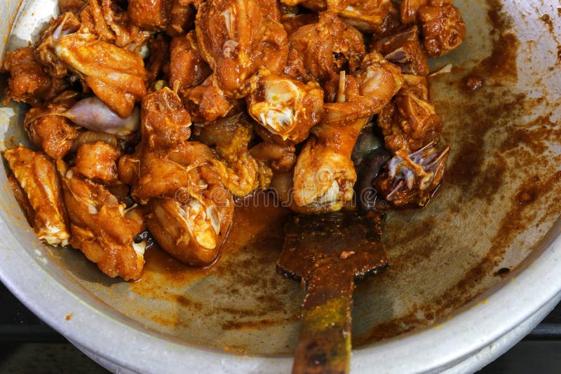 Chicken meat stock image. Image of black, heat, meal - 216836823