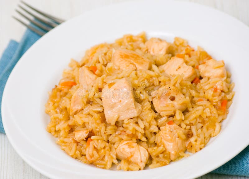 Chicken Breast with Rice stock image. Image of gourmet - 28389095