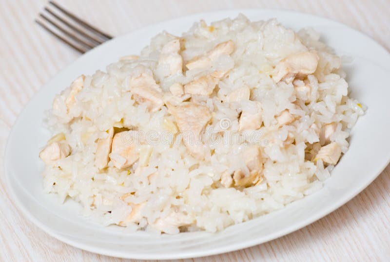 Chicken Breast with Rice stock image. Image of lunch - 34421013