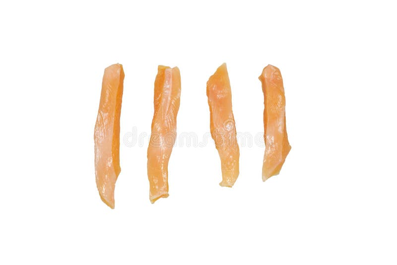 Raw Chicken Breast without Skin Isolated on White Background Stock ...