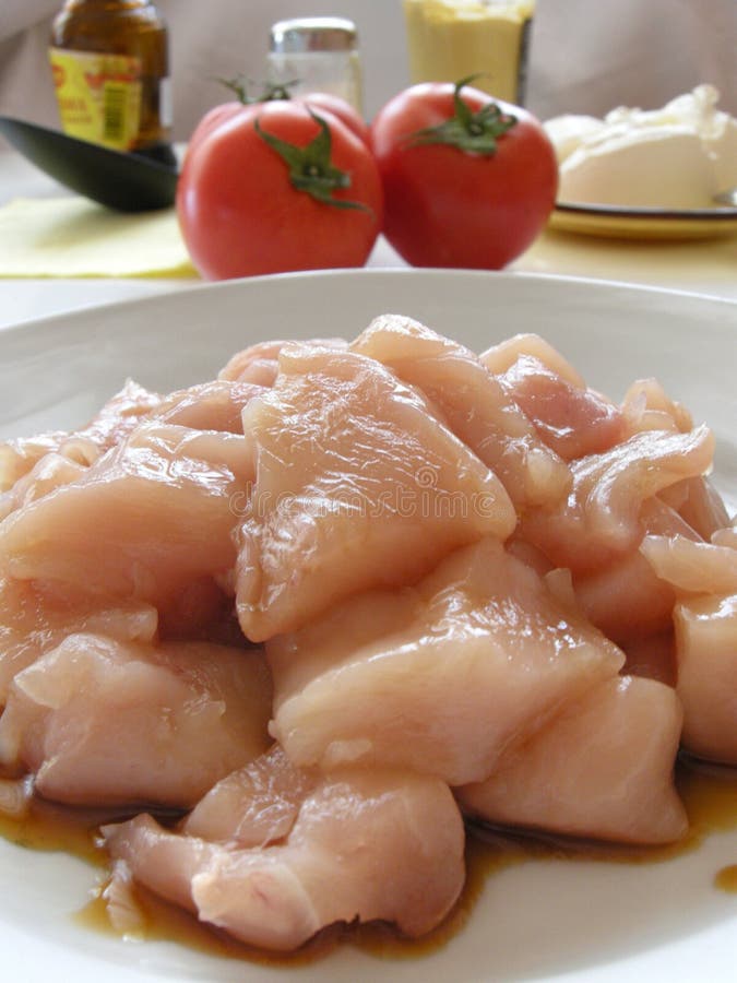 Chicken Breasts and Rabbit Meat Stock Photo - Image of rabbit, meat ...