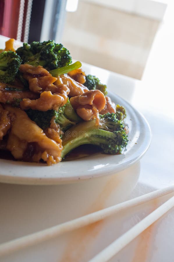 Chicken and Broccoli stock photo. Image of carryout, authentic - 72310070