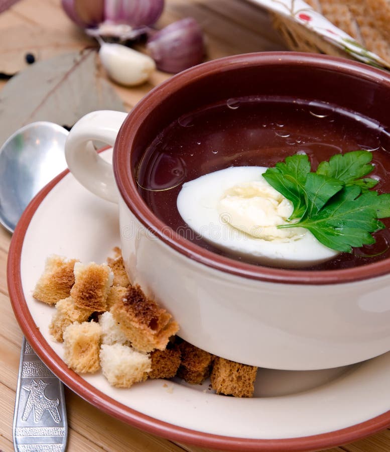 Chicken broth stock image. Image of ready, relish, serving - 17527129