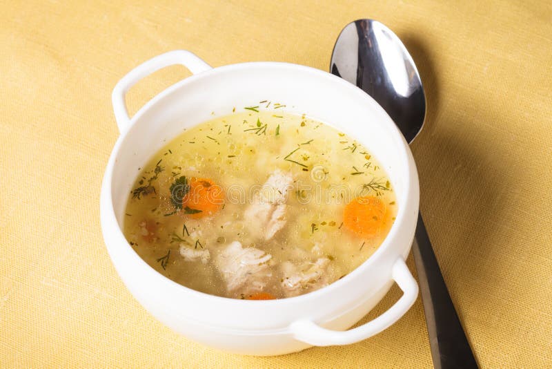 Chicken broth stock photo. Image of macro, healthy, gourmet - 38011732