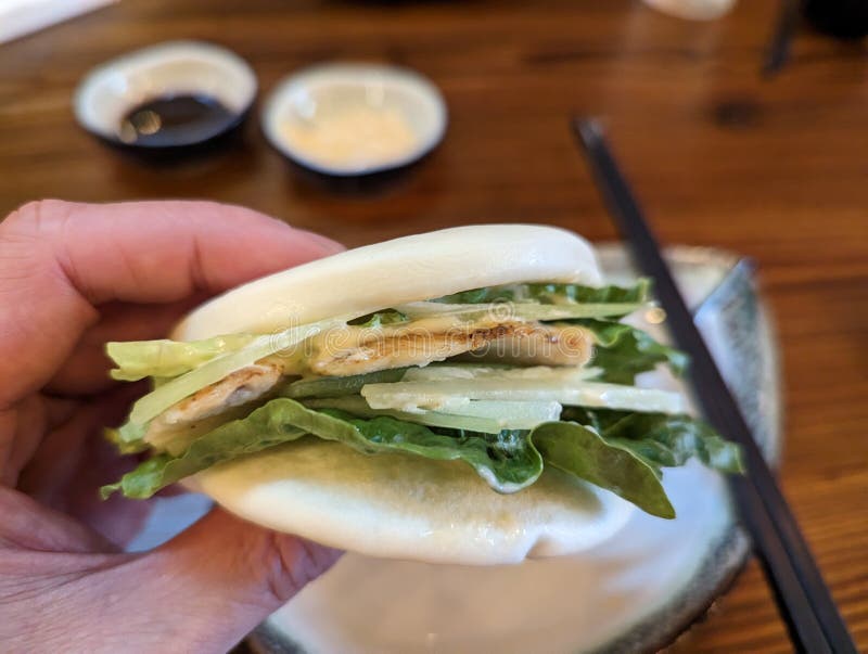 Chicken Bun Japanese Appetizer Stock Photo - Image of food, restaurant ...