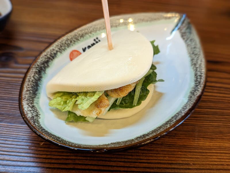 Chicken Bun Japanese Appetizer Stock Photo - Image of cuisine, fish ...