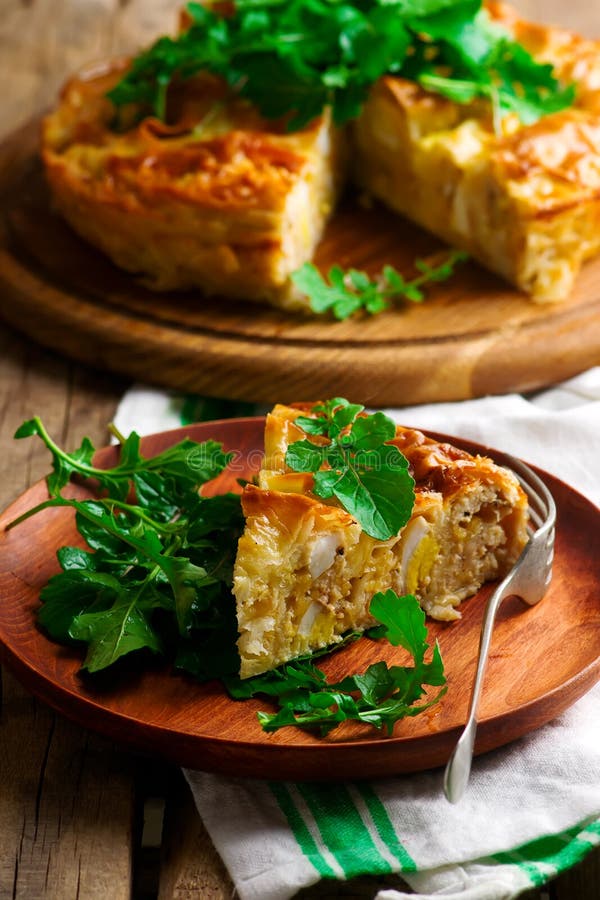 Chicken burek.style rustic stock image. Image of dough - 103801801