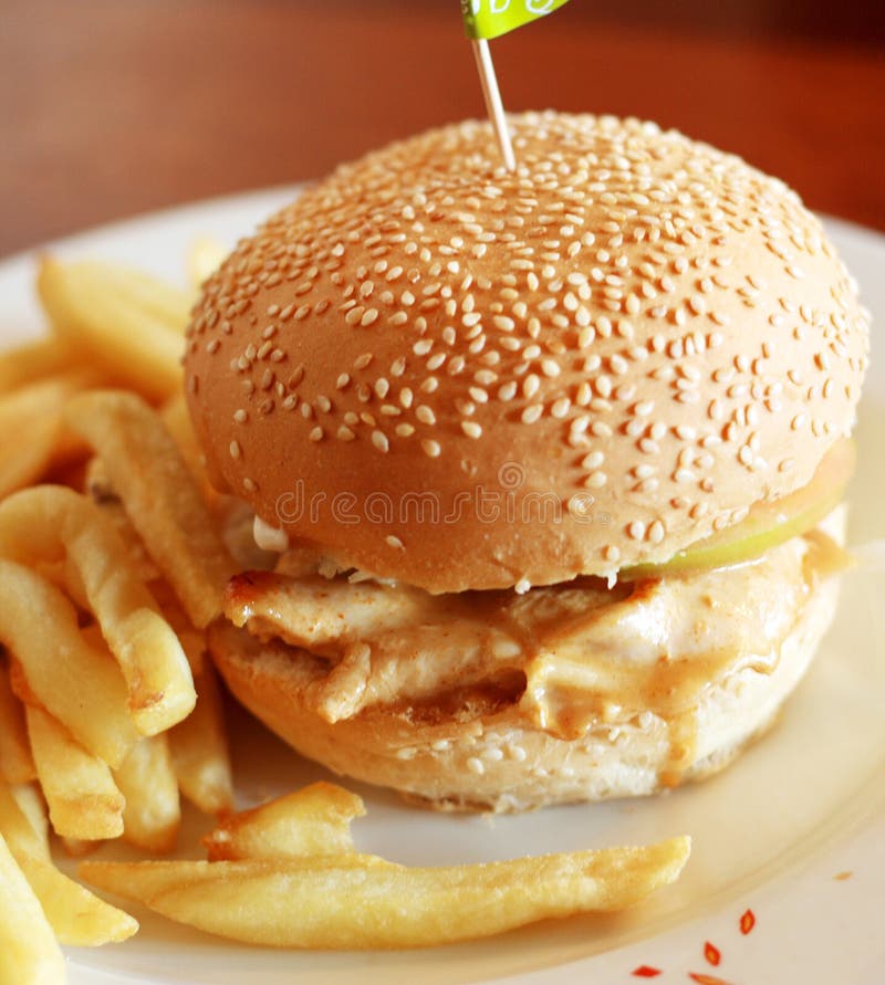 12+ Chicken burger chips Free Stock Photos - StockFreeImages