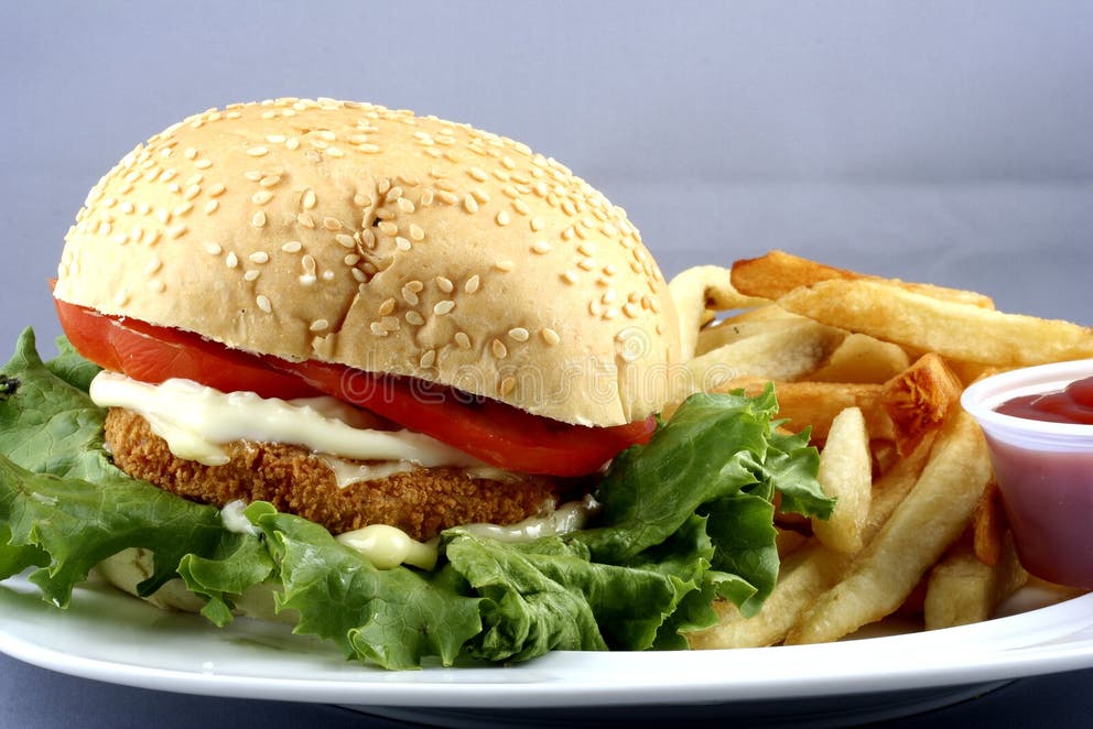 388 Chicken Burger Combo Stock Photos - Free & Royalty-Free Stock ...