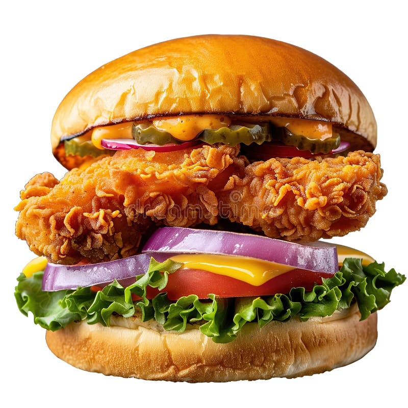 657 Crispy Breaded Chicken Burger Stock Photos - Free & Royalty-Free ...