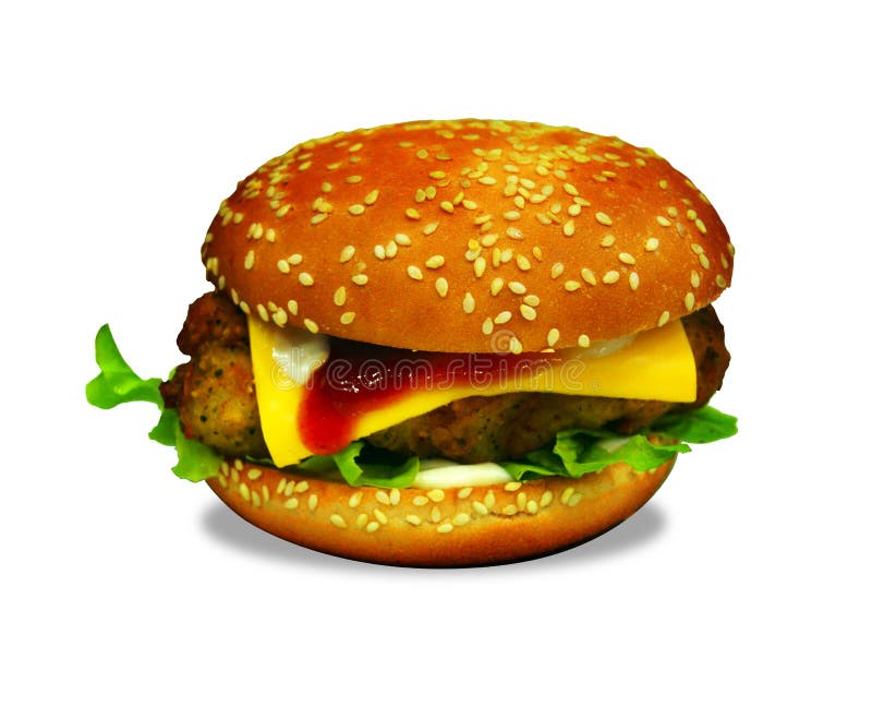 Chicken Burger / Sandwich stock image. Image of lettuce - 87077259