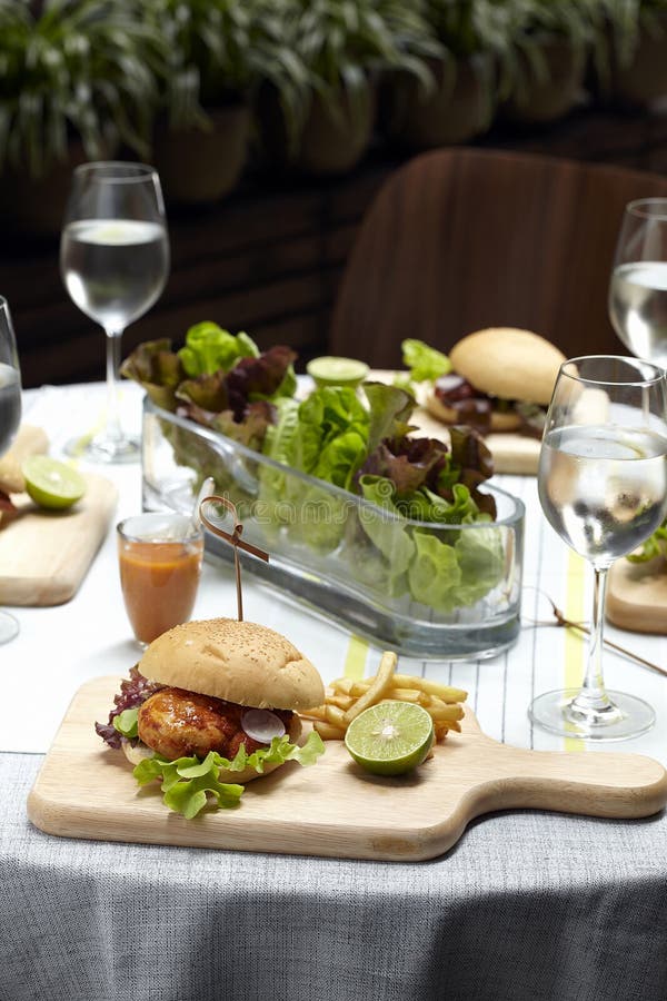 Chicken burgers set stock photo. Image of asian, appetizer - 50086280