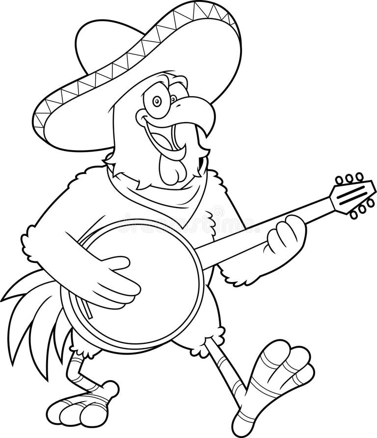 Chicken Sombrero Stock Illustrations – 350 Chicken Sombrero Stock ...