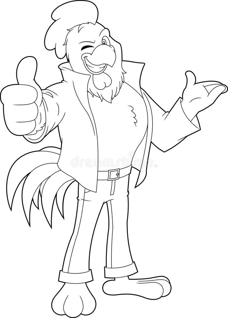 Winking Chicken Cartoon Stock Illustrations – 133 Winking Chicken ...