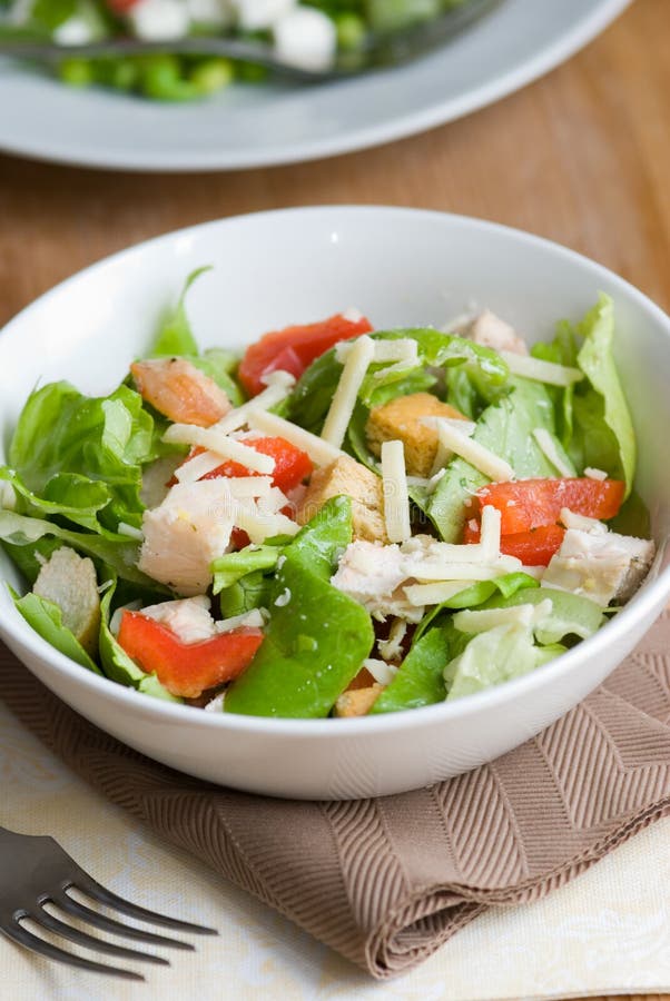 Caesar Salad stock image. Image of parmesan, meal, eggs - 17501657