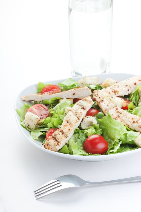 Chicken Caesar salad stock photo. Image of closeup, caesar - 18705734