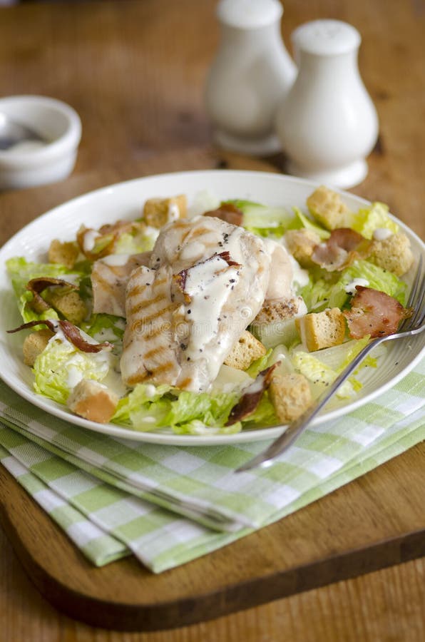 Chicken Caesar salad stock photo. Image of salad, grill - 31557888